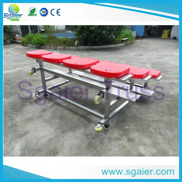 Aluminum Grandstand Spectator Stand Gym Bleachers Portable Bleachers ...