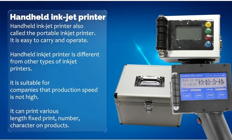 Hand Held Label Printer/ink Jet Barcode Printing Machine With Cheap ...