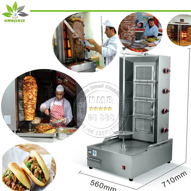 Automatic Gas Electric Used Gas Chicken Shawarma Machine Price,Shawarma ...