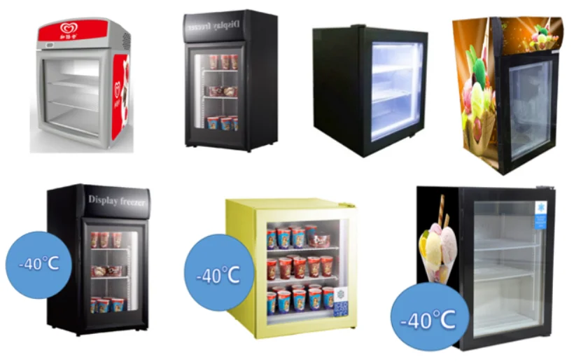 Small Ice Cream Freezer Display - Efficient & Stylish