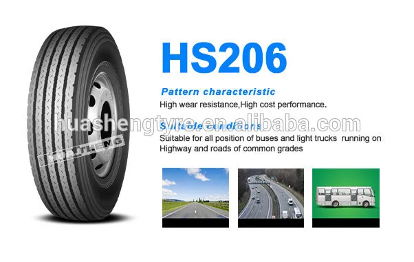 Taitong And Kapsen Brand Radial Truck Tyre 9.5r17.5 Hs206 Of All Position Wheel - Buy 9.5r17.5 ...