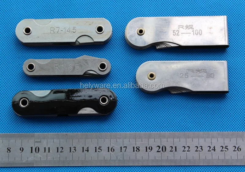 Foldable metric Radius gauge fillet gage set_Lab ruler gauge_Ningbo Ja ...