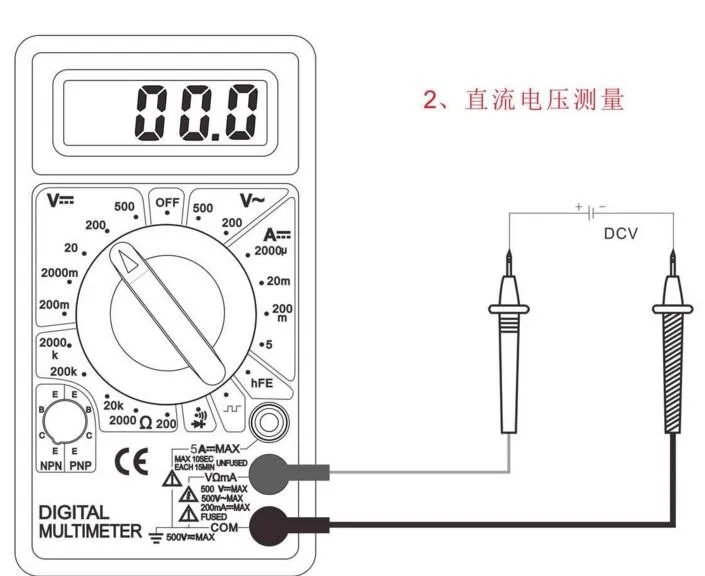 Dt830b Digital Multimeter Dt832 D Multimeter Set Voltage And Resistance ...