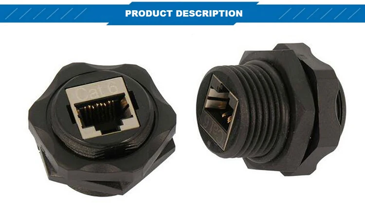 Waterproof Ip68 Shielded Cat6 Rj45 Female To Female Field Installable ...