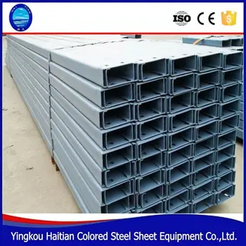 Roll Formed Steel Profile C Purlin Cold Rolled Lipped Purlin Channel ...