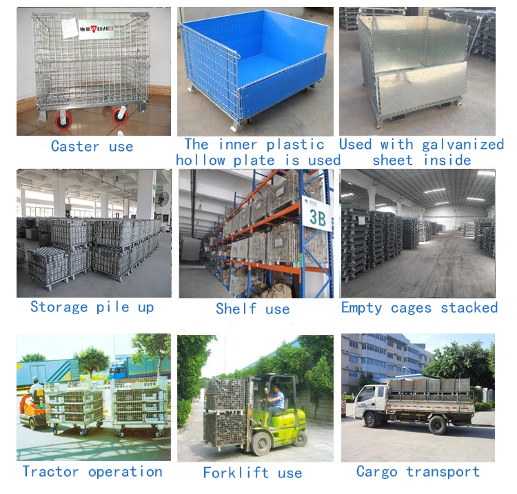 Customize Warehouse Equipment Wire Mesh Container/storage Cage/mesh ...