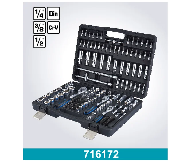 Maxtop 172pcs Good Quality Craft Tools Box 72teeth 1/4"& 3/8"1/2" Dr ...