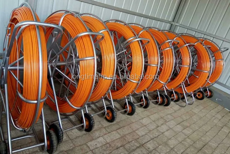 14mm*300m Fiberglass Fiber Snake Duct Rodder Cable Pulling Duct Rodders ...