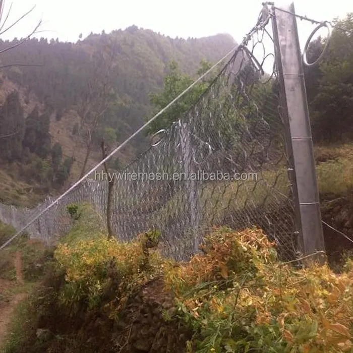 Galvanized Steel Rockfall Barriers - Durable Protection