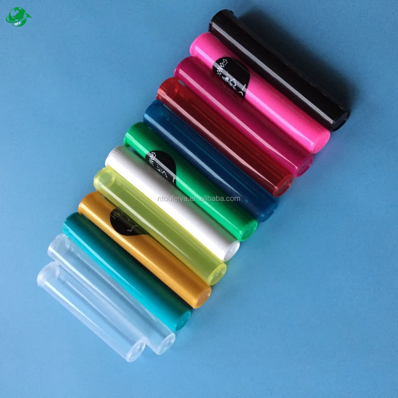 116mm Polypropylene Child Proof Plastic Tube With Hinged Lid For ...