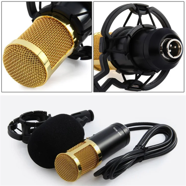 Bm 800 Professional 3.5mm Wired Sound Recording Condenser Microphone ...