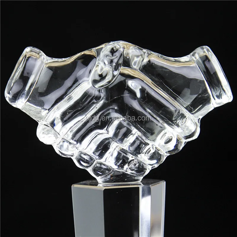 Crystal Trophy Cooperation Trophy To Celebrate The Success Of Business ...
