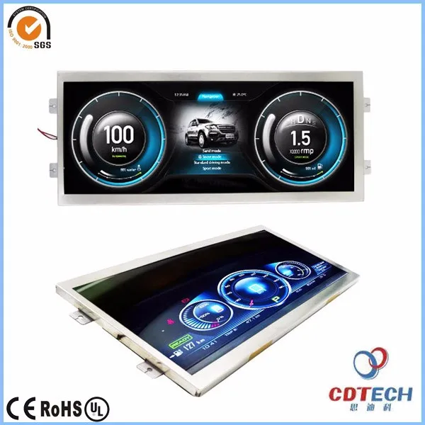 12.3 Inch 1920x720 Tft Lcd Display Monitor High Bright Bar Type Tft Lcd ...