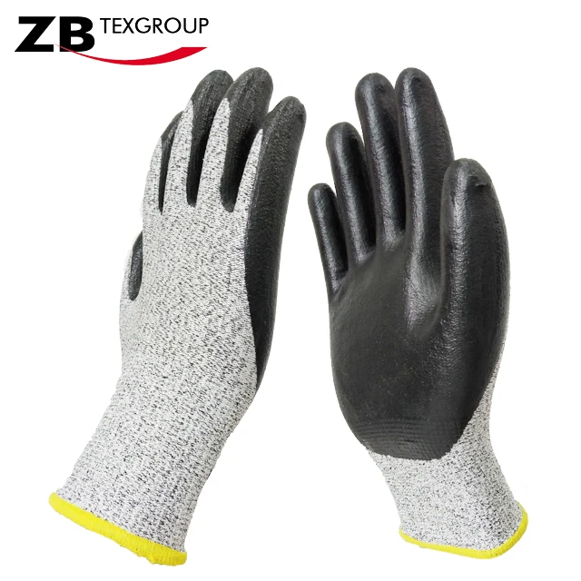 Ce En 388 13g Hppe Pu Palm Coating Anti Cut Level 5 Working Safety Gloves - Buy Anti Cut Gloves ...