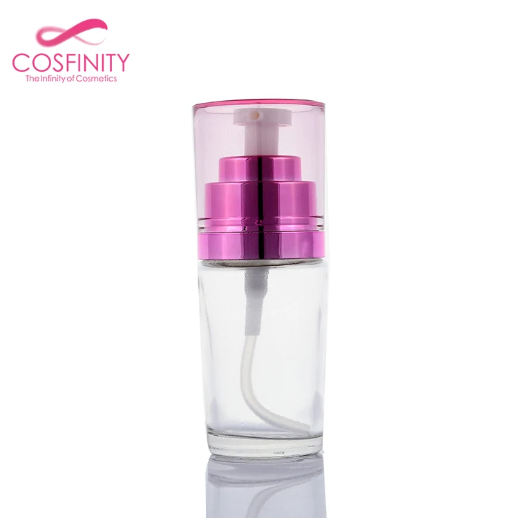 New Design Pink Metallization Glass Packaging Liquid Foundation ...