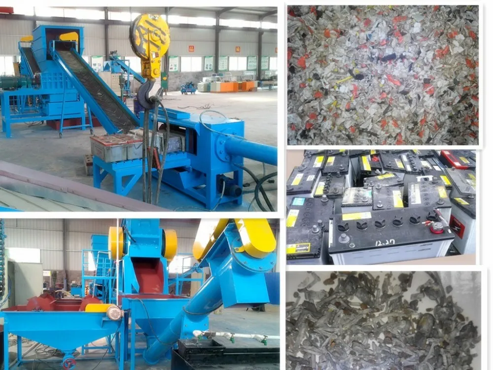 Used Car Lead-acid Battery Recycling Machine,Waste Battery Recovery ...