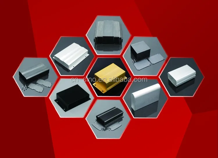 Extruded Aluminum Enclosure Case /pcb Instrument Box For Electronic ...