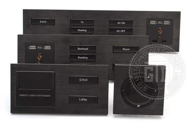 Modbus Protocol Integrated Smart Control Bedside Panel For Hotel Room ...