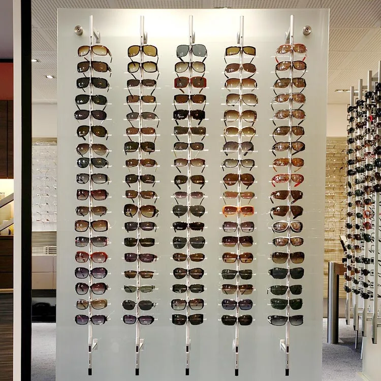 Wall Mount Acrylic Eyeglasses Display Holder - Customized