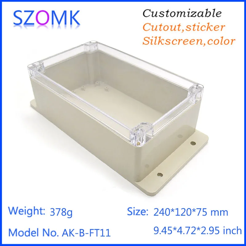 Abs Plastic Waterproof Enclosures With Transparent Cover Electronics ...