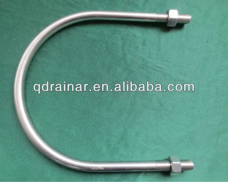 Stainless Steel U Bolt Clamp with Nut for 6-30 Inch Pipes - Durable and ...