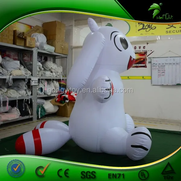 Cute White Inflatable Toy Rabbit,Inflatable Rabbit Toys,Inflatable ...