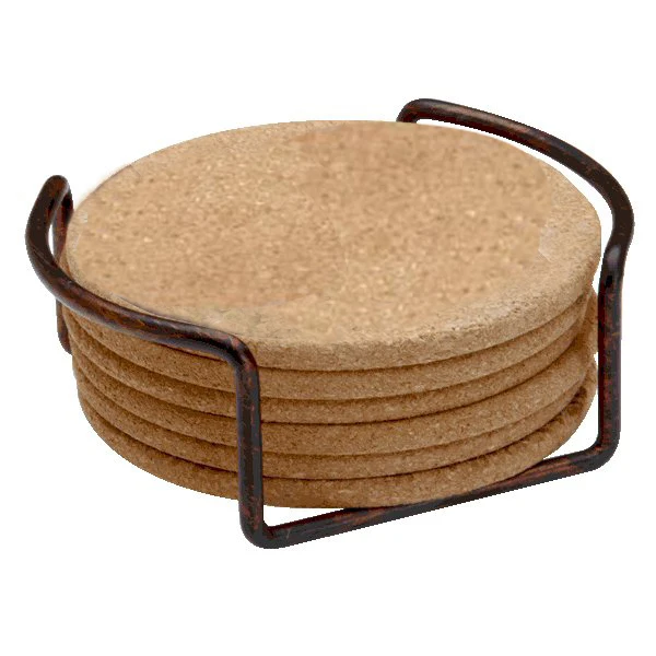 Creative Design Blank Coaster With Metal Holder,Table Coaster Racks ...