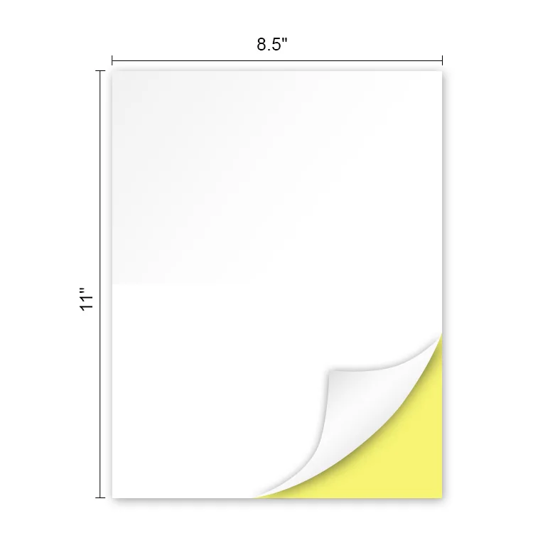Full Sheet A4 Custom Paper Label Sticker 8.5 X 11 Shipping/mailing ...