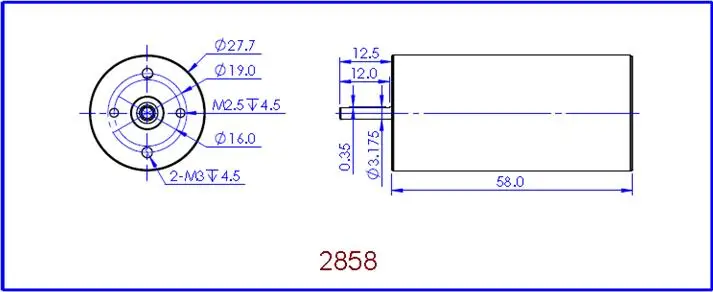 Brushless DC Motor 1430KV-4800KV 6T-20T 2 Pole Inrunner for RC Cars ...