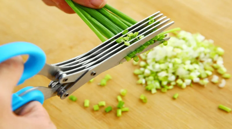 Kitchen Multifunction 5 Blade Stainless Steel Chopped Green Onion ...