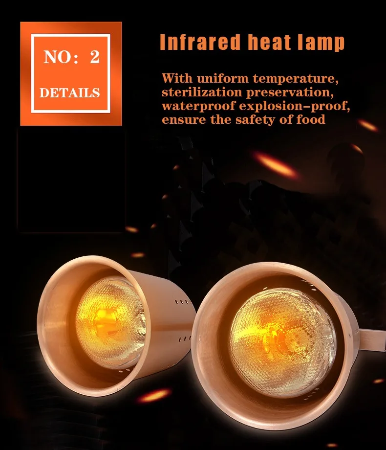 Commercial Stainless Steel Food Warmer /infrared Heating Food Warming ...