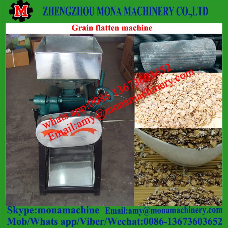Grains Oats Beans Soya Flakes Flaking Mill Machine|corn Flakes Extruder ...