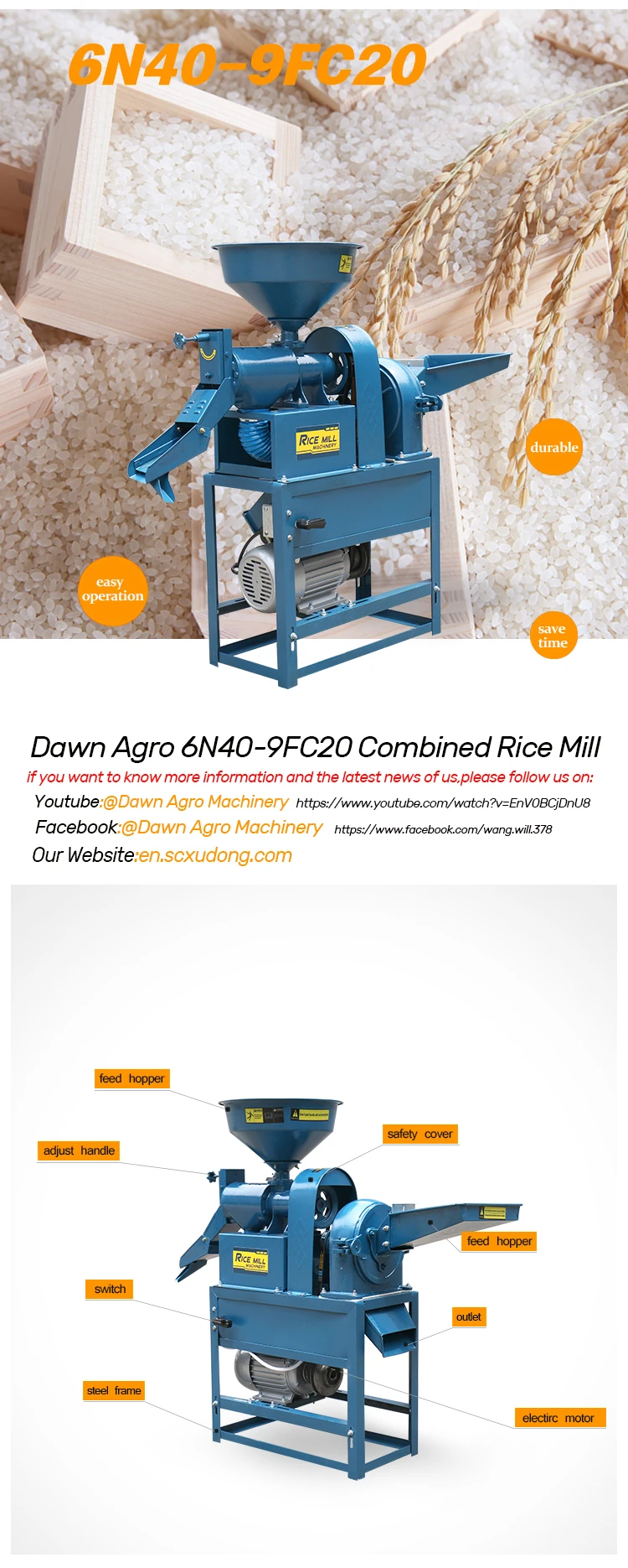 Dawn Agro Mini Paddy Rice Milling Machine Making Brown Rice Mill With ...