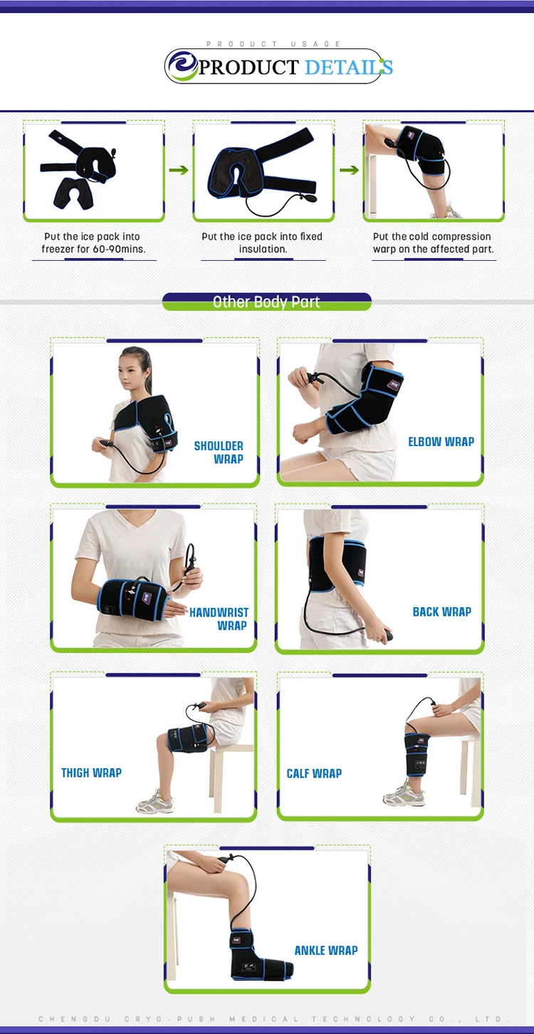 Knee Ice Cold Compression Pack For Injury Pain Relief - Buy Cold ...