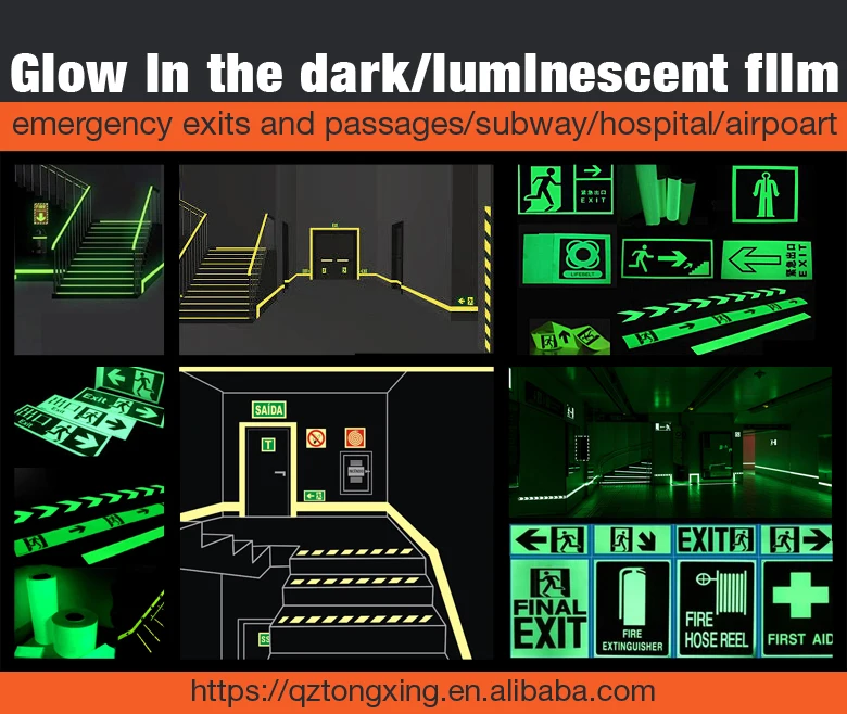 Self adhesive luminescent luminous film paper printable ...