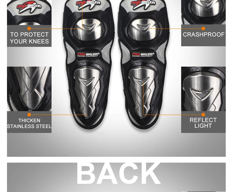 Pro-biker Knee and Elbow Pads - Ultimate Motorcycle Protection