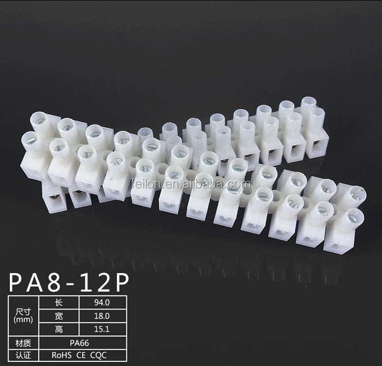 Pa7 Pa8 Pa9 Pa10 Pa12 H Type Feed Through Terminal Block Connector With ...