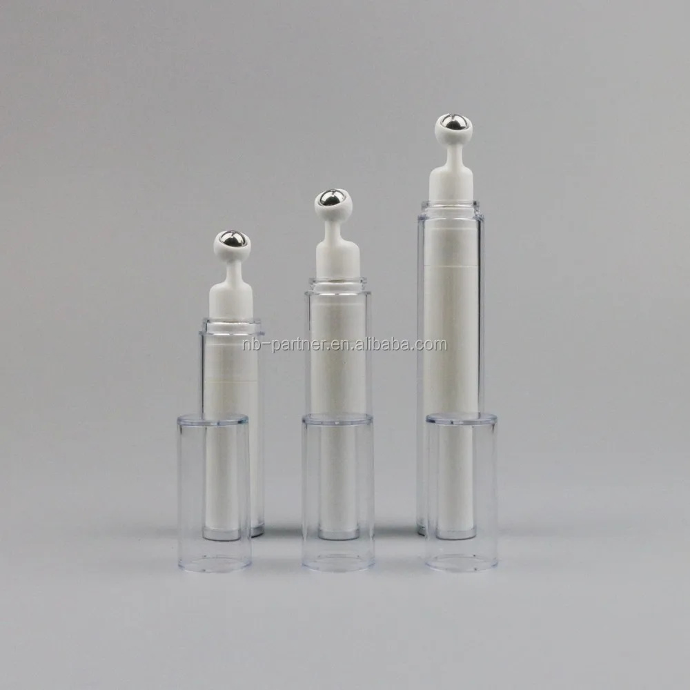 7.5ml/10ml/15ml Roll On Bottles Airless Eye Cream Roll-up On Plastic ...