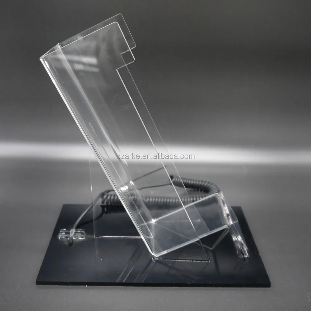 Custom Retail Countertop Acrylic Microphone Display Stand With Security ...