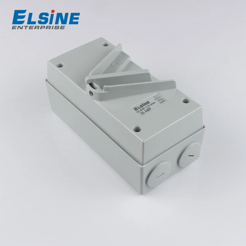 UKF 440V 20A 32A 45A 63A IP66 AC Waterproof Enclosed Isolator Switch