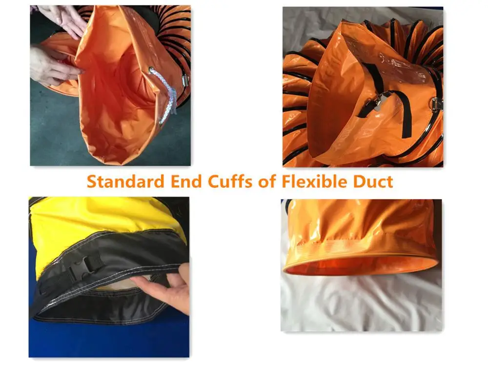 12 Inch air Ventilation Fire Retardant Canvas Nylon Flexible Ducting ...