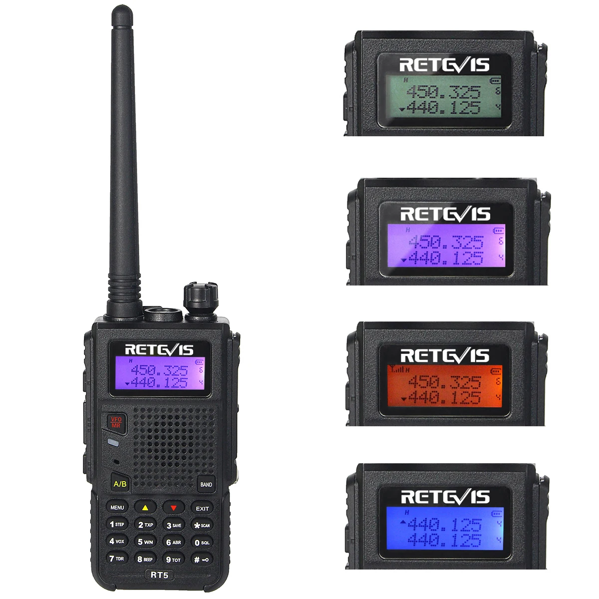 Retevis Rt5 Dual Band Uhf/vhf Security Walkie Talkies 136-174/400 ...