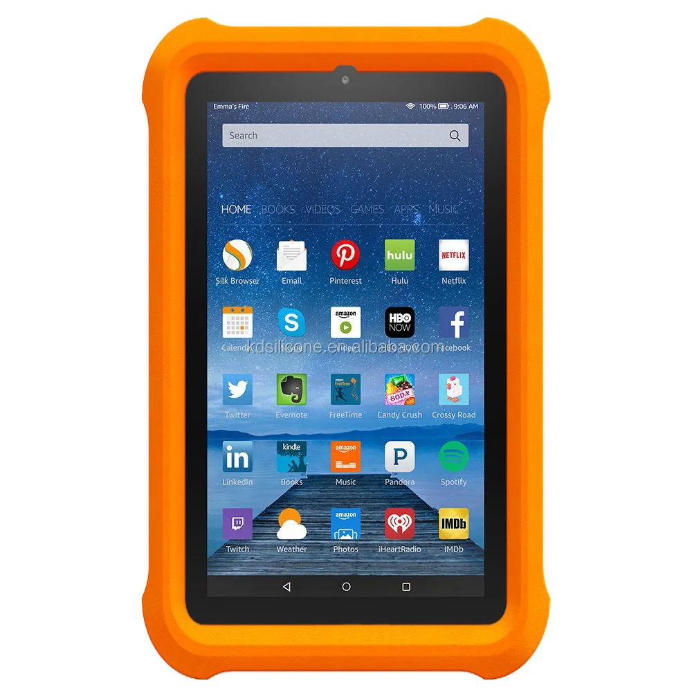 Kids Shockproof Silicone Tablet Cover Case For Fire Hd 8.0 Display ...