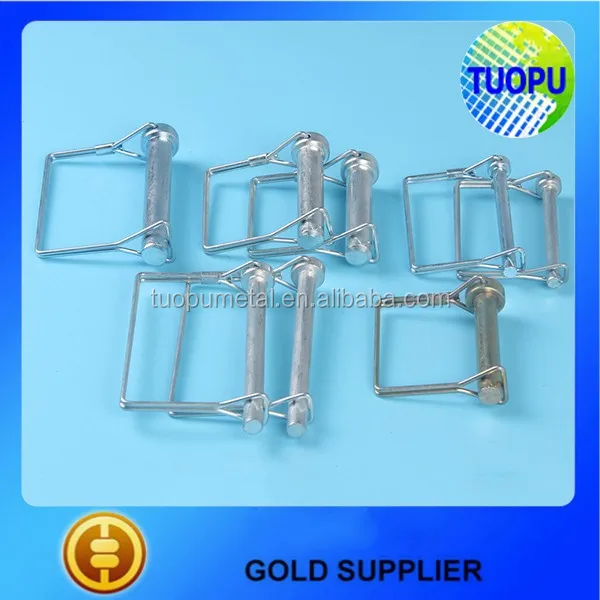 1/2" X 2" Lock Pin,Square Loop Wire Lock Pin,Carbon Steel Safety Lock ...