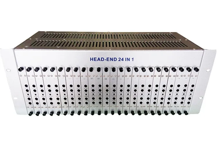 1-1000mhz 4u Rack 24 In 1 Rf Fixed Channel Modulator Catv Modulator For ...