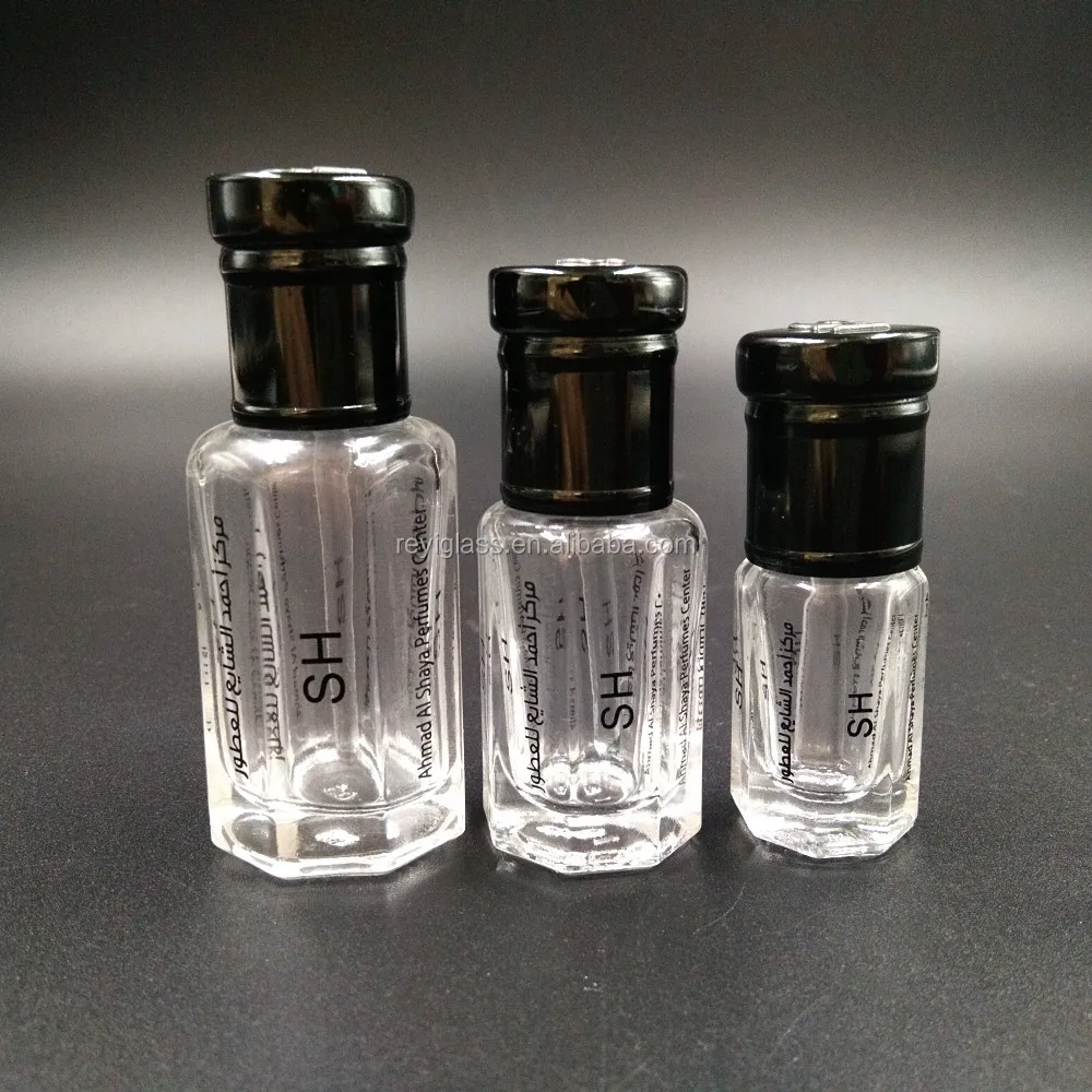 3ml 6ml 12ml Fancy Octagon Arabic Perfume And Oil Glass Tola Bottle ...