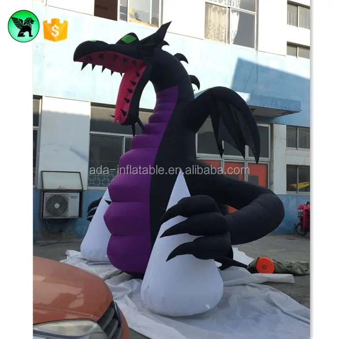 13ft Purple Giant Dragon Inflatable - Perfect for Halloween