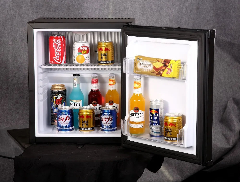 100% Quiet Mini Fridge,Mini Bar Absorption Refrigerator Glass Door ...