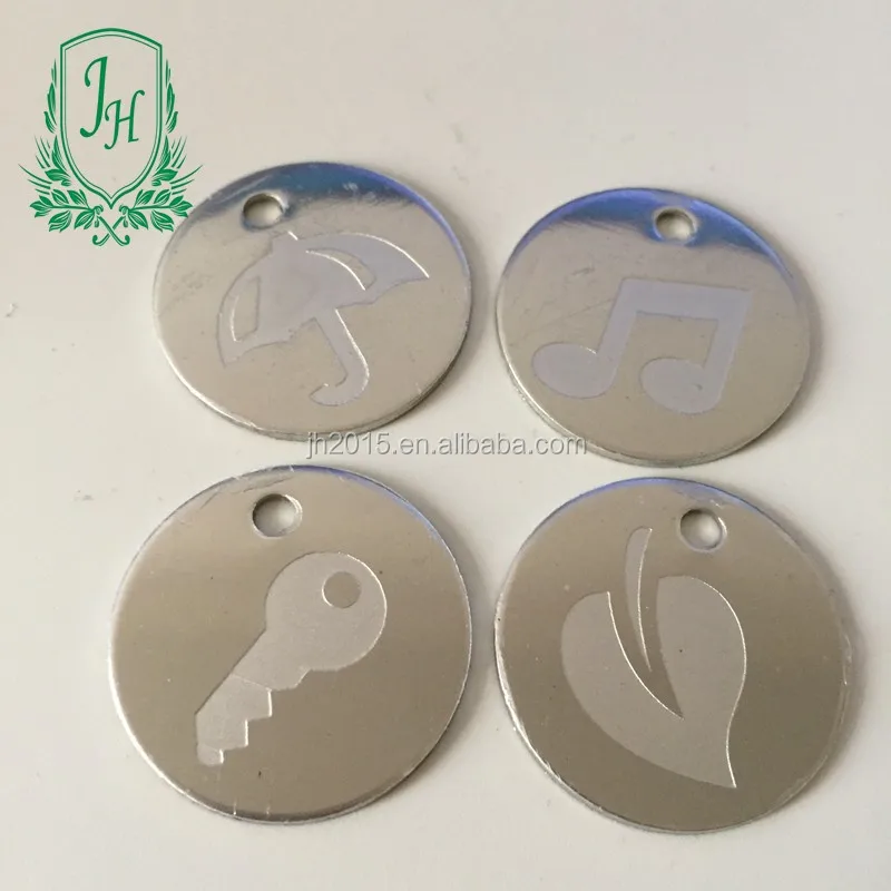 Custom Stainless Steel Engraved Logo Hanging Number Tags - Buy ...