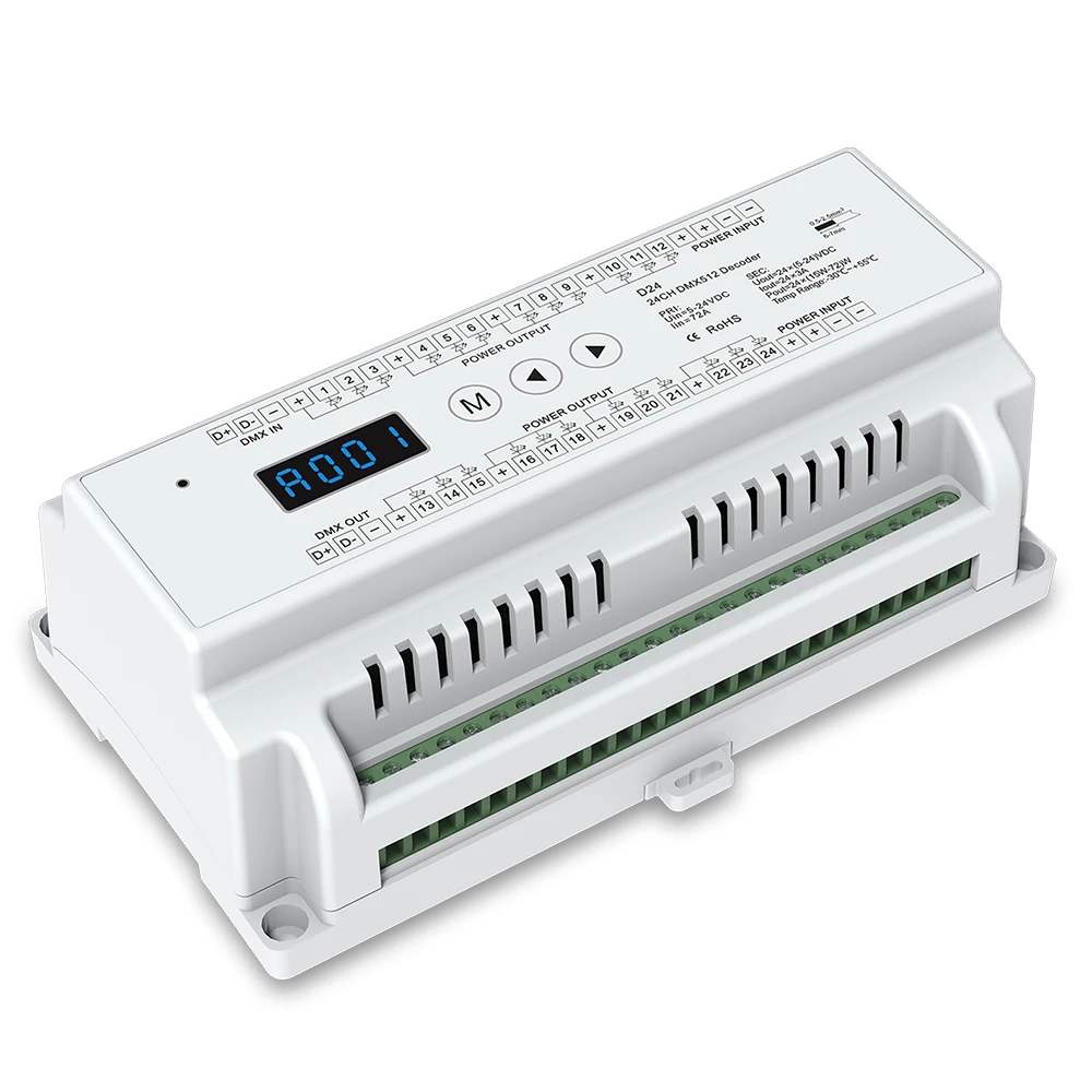 24ch Dmx Dimmer Controller/24 Channel Dmx512 Decoder Dimmer - Buy 24ch ...